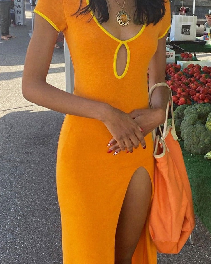 SPLIT MIDI DRESS – Urban Gal